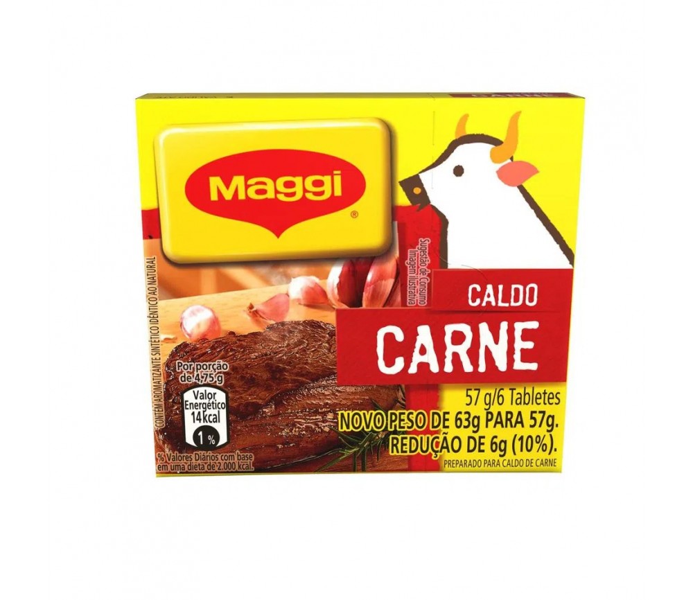 CALDO DE CARNE MAGGI 6 TABLETES 57G