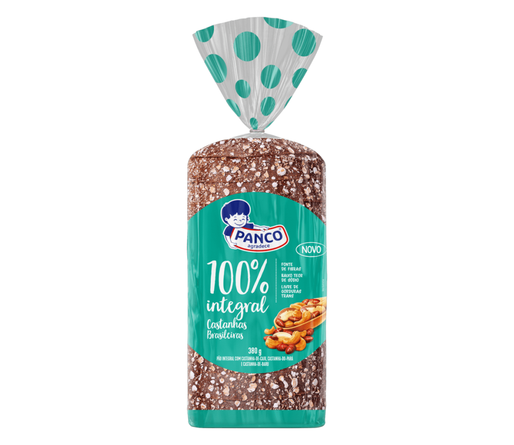 PAO INTEGRAL CASTANHAS BRASILEIRAS PANCO 380 G