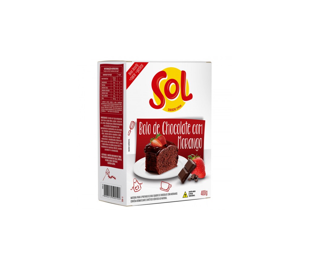 Mistura para Bolo Chocolate Sol 400g