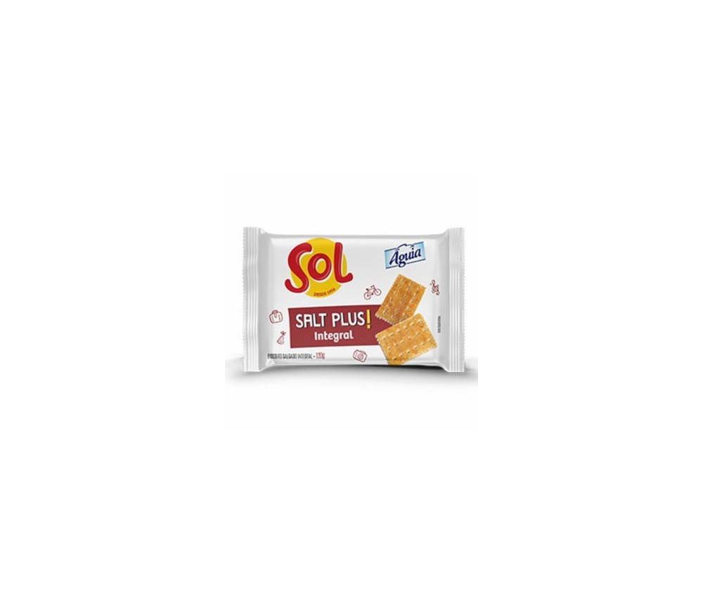 Biscoito Salgado Salt Plus Integral Sol 120g