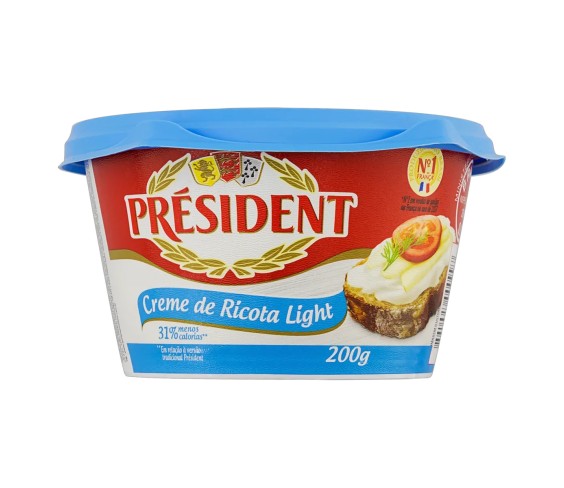Creme de Ricota Light President 200g