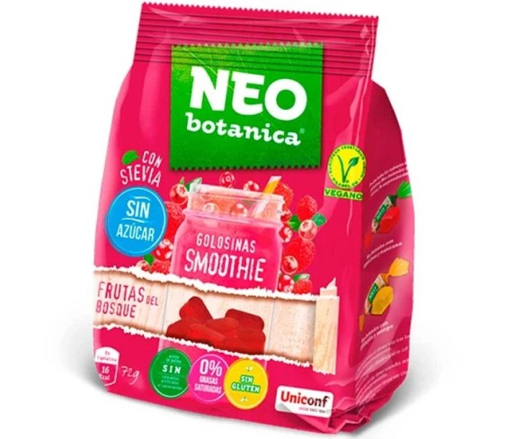 Goma Neo Botânica sem Açúcar Frutas Vermelhas 72g Cada
