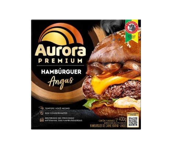 Hambúrguer Angus Premium Aurora 350G