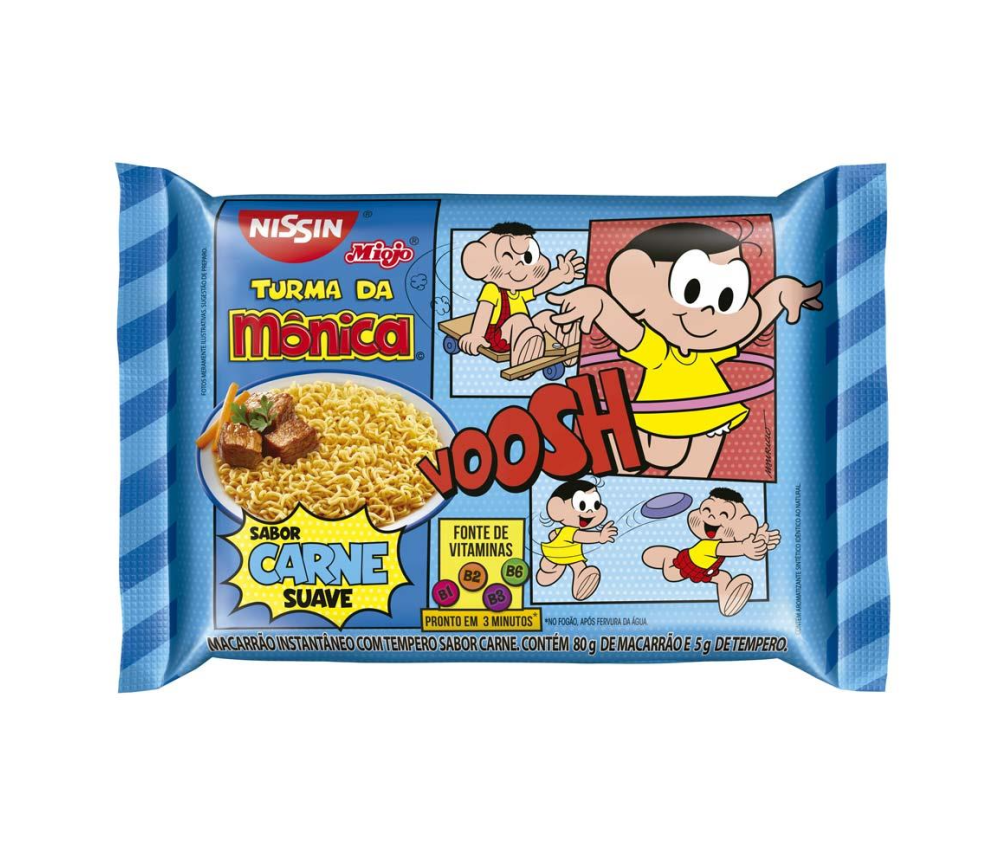 Miojo Turma da Monica Carne Suave Nissin 80g