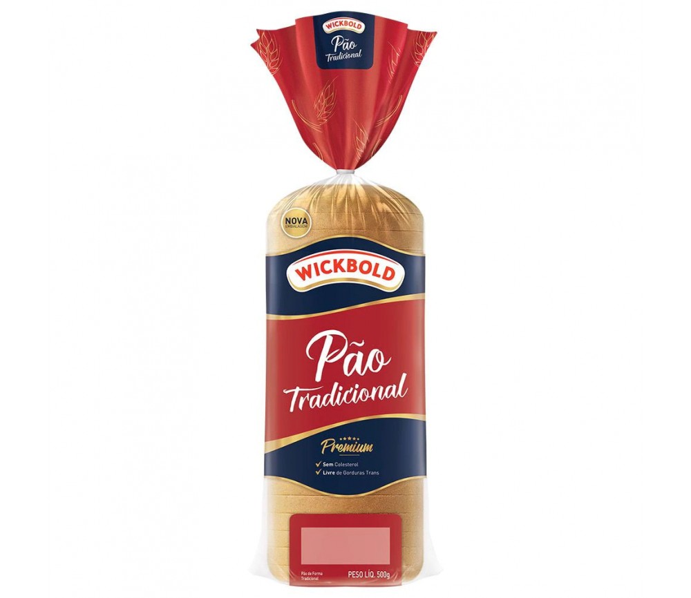 Pão de Forma Tradicional Premium Wickbold 500g