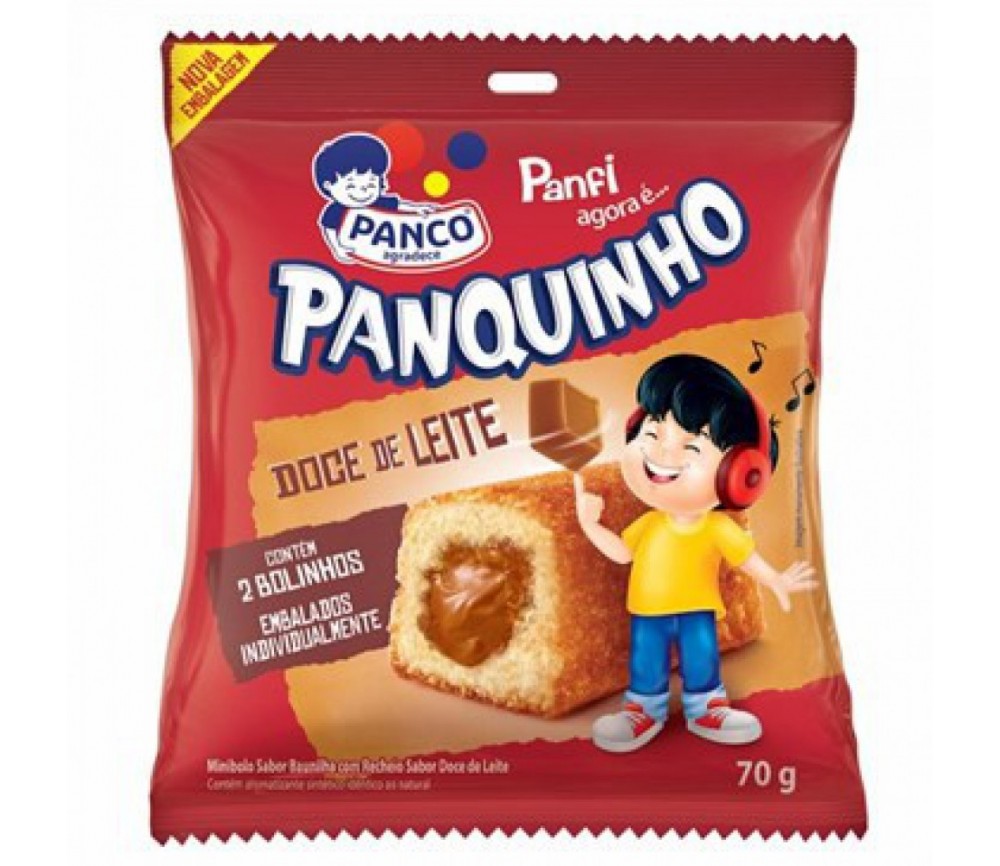 Bolinho Panquinho Doce de Leite Panco 70g